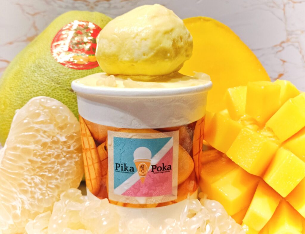 Mango Pomelo Gelato Ice Cream | pikapokagelato.com